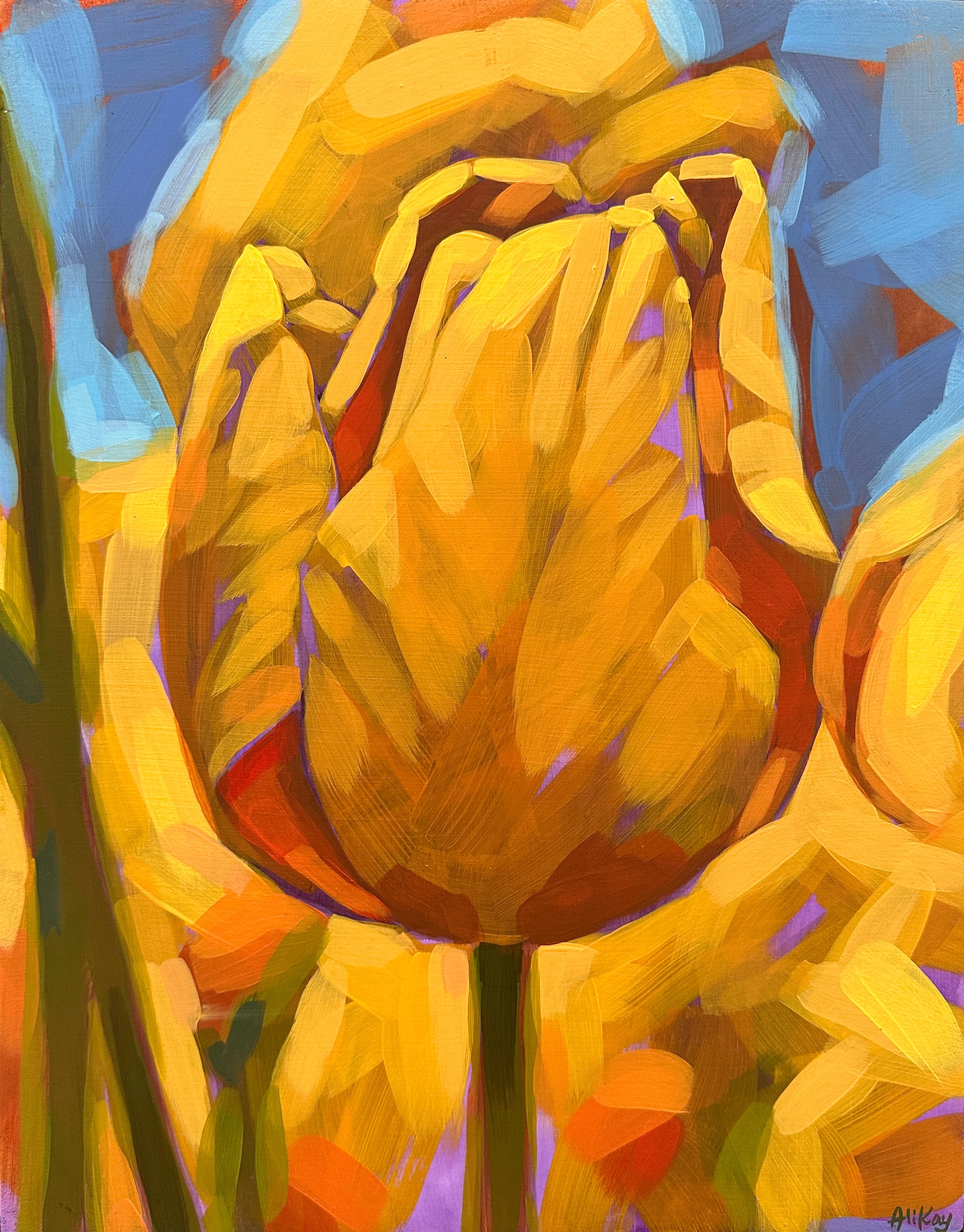Yellow Tulip 11x14 – Ali Kay Studio