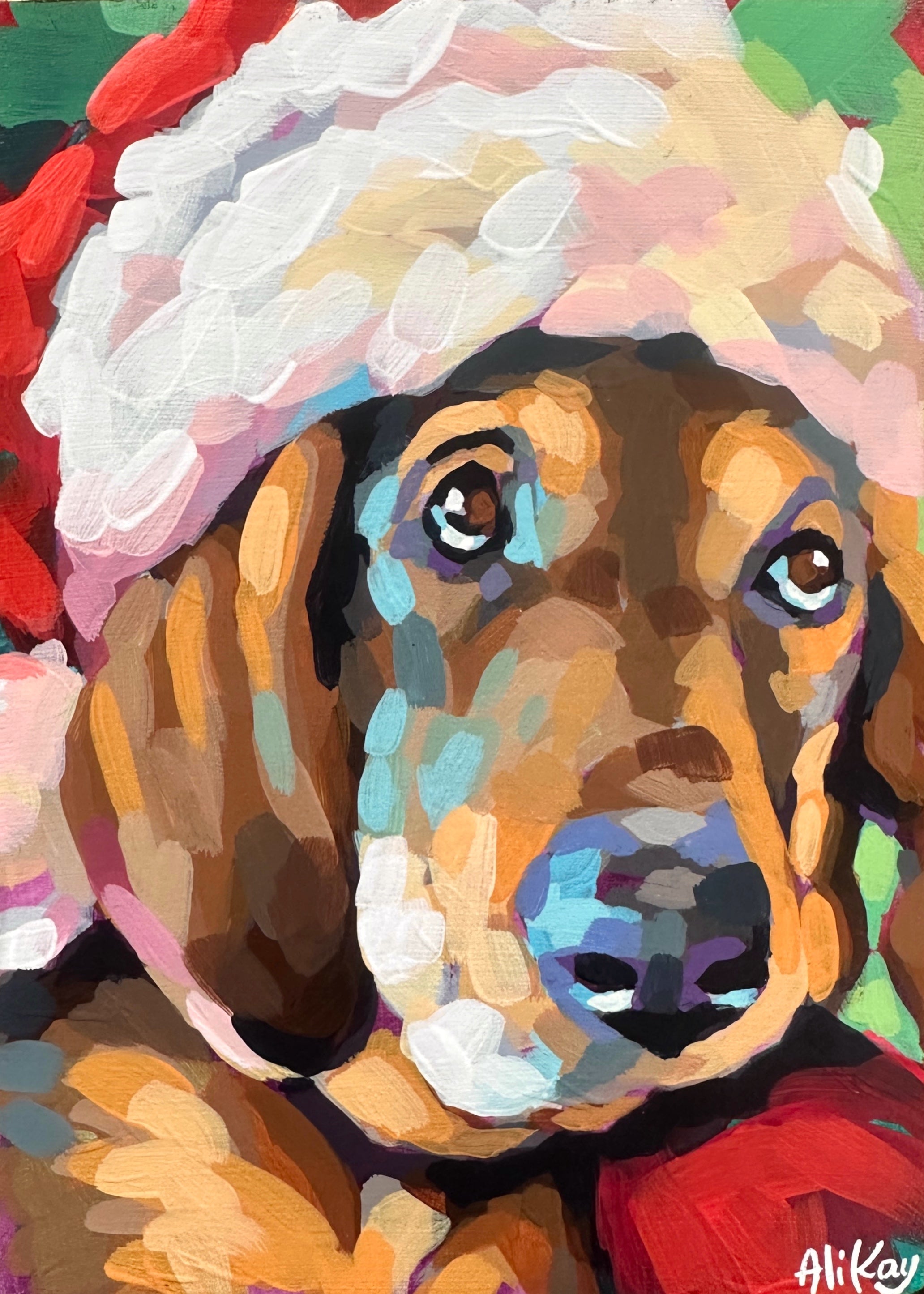 Holiday Hound 5x7 – Ali Kay Studio
